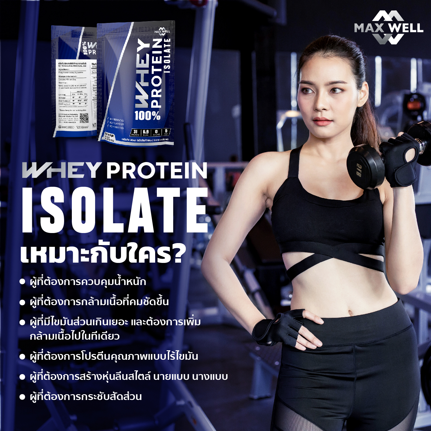 MAXWELL Whey Protein Isolate - Maxwell Nutrition